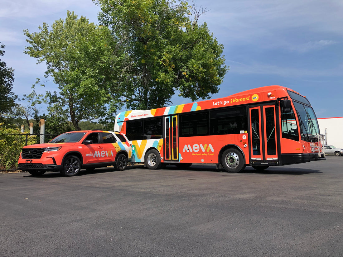 MeVa Transit Fleet Wraps | Custom Vinyl for Buses & Vehicles – Husky ...